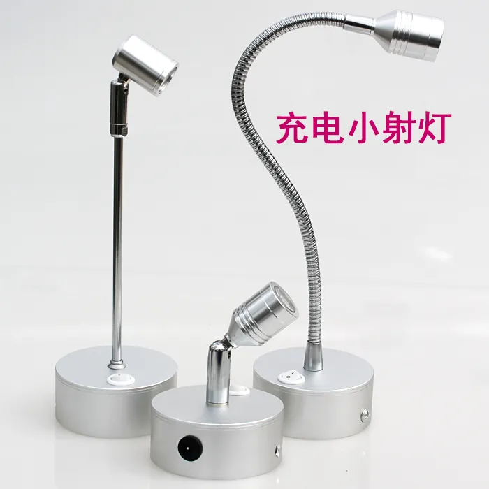 led Spotlight Wireless Mobile Jewelry Counter Showcase Stall Light with ...