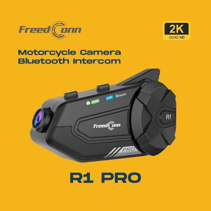 Interkom Freedconn R1 Pro 2K Intercom Fredcon Camera Bluetooth | Lazada ...