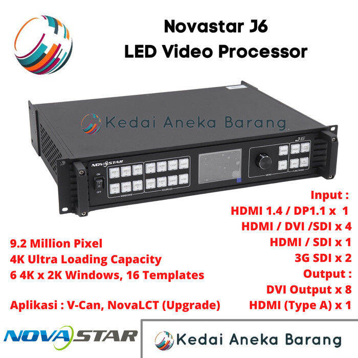 Novastar J6 LED Video Processor Switcher Splicer Videotron Controller | Lazada Indonesia