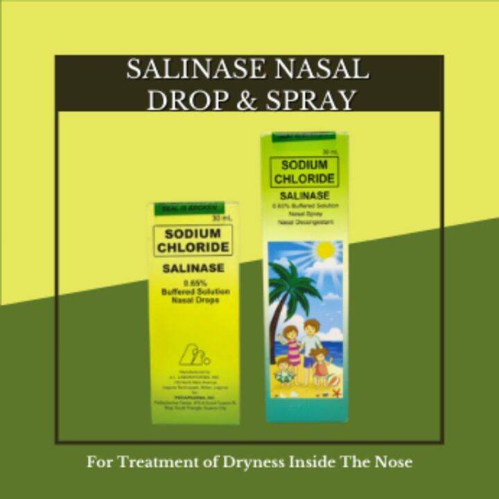 Salinase Nasal Decongestant Drops and Spray | Lazada PH