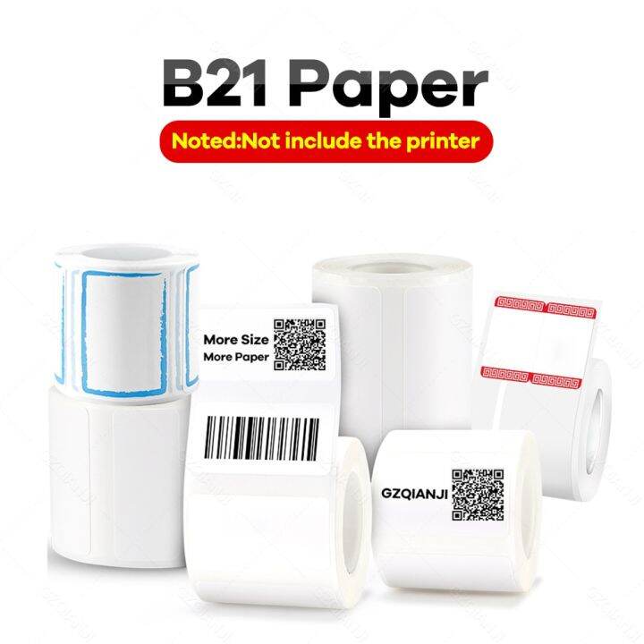 Niimbot 10ม้วนกระดาษฉลากความร้อนกระดาษพิมพ์เครื่องฉลาก B21 B3S กันน้ำกันน้ำมันสินค้าโภคภัณฑ์ราคา ...