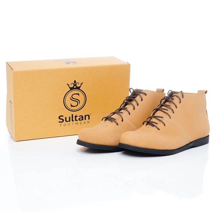 SULTAN STORE Sepatu Kulit Sapi Signore Series Sapatu Semi boots boot ...