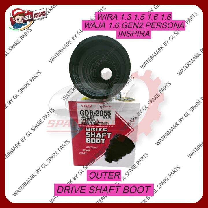 DRIVE SHAFT BOOT COVER (OUT) P/WIRA WAJA GEN2 PERSONA INSPIRA (GOOD ...