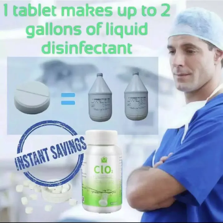 ( Buy 1 take 1) NEW Date Chlorine Dioxide Disinfectant Tablet, 100 ...
