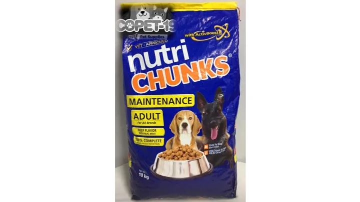 Nutri Chunks Maintenance Adult Beef 10kg | Lazada PH