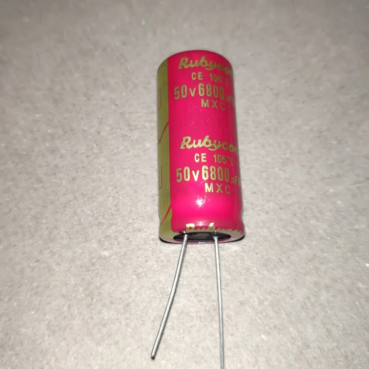 ELCO RUBYCON 6800uF 50v ORIGINAL RED / CAPASITOR ELCO RUBYCON MERAH | Lazada Indonesia