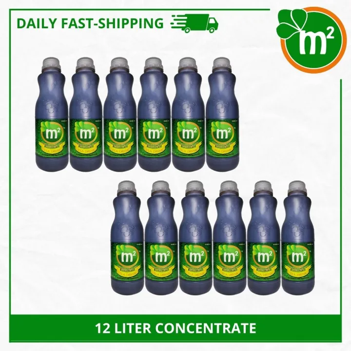 [Expiry: June 2024] 12 Liter Bottles M2 Malunggay Okra Luya Concentrate ...