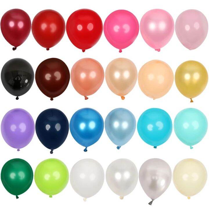Balon Latex Metalik Ukuran 12 Inch Balon Ulang Tahun Satuan | Lazada ...