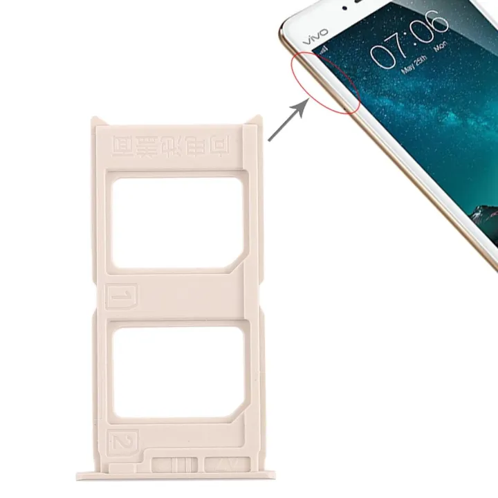 For Vivo V3 2 x SIM Card Tray (Gold) | Lazada PH