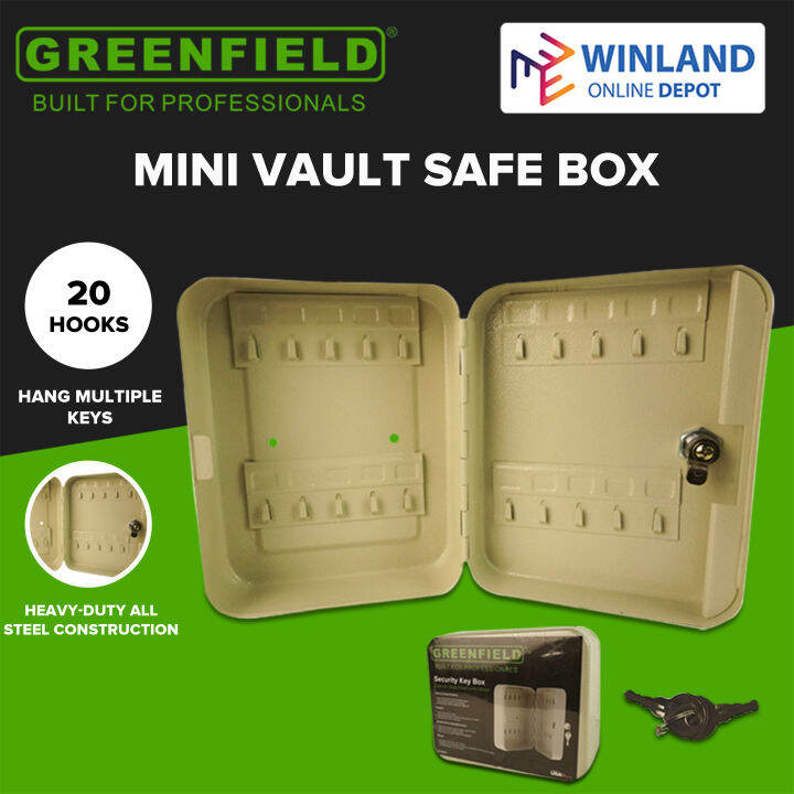 GREENFIELD by Winland Heavy-duty all steel Security Key Box 20hooks to ...
