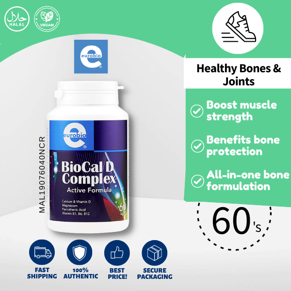 Eurobio BioCal D Complex Active Formula Calcium Vitamin D Magnesium ...