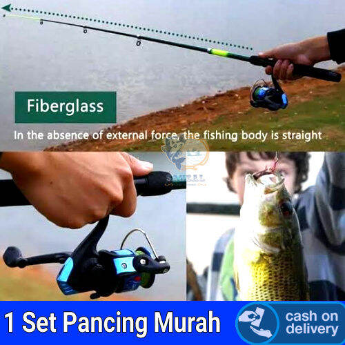 # Set Pancing Murah Lengkap Joran Antena Reel Kuat Cocok untuk Mancing ...
