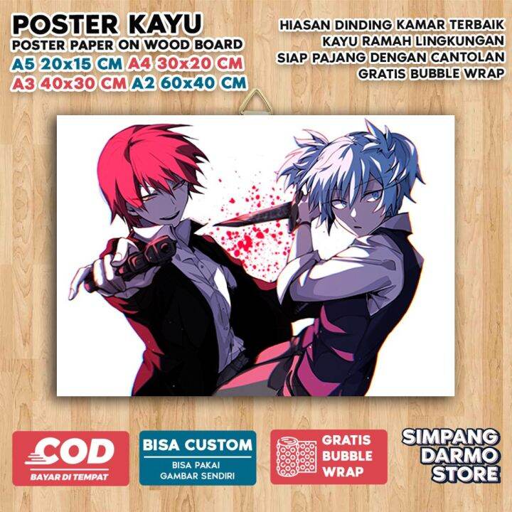 Poster Kayu Assassination Classroom Korosensei Aesthetic Anime Cute ...