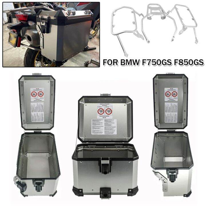 Motorcycle Panniers Saddlebag Top Case Box Aluminum Luggage For BMW ...