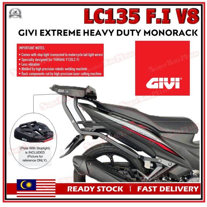 YAMAHA LC135 V8 F.I - GIVI Extreme Heavy Duty Monorack / HRX Rack / Monorack J | Lazada
