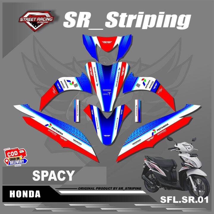 Sticker Decal Full Body SPACY - Sticker Decal SPACY Motif Mandalika ...