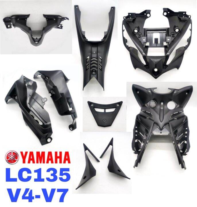 Yamaha Inner Body Whole Cover Set Black Original Standard Spare Part LC135 V4 V5 V6 V7 LC5S LC4S ...