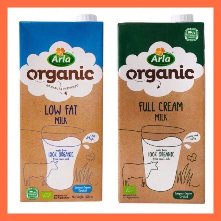 🟥 Arla Organic Full Cream Low Fat Milk 1L | Lazada PH