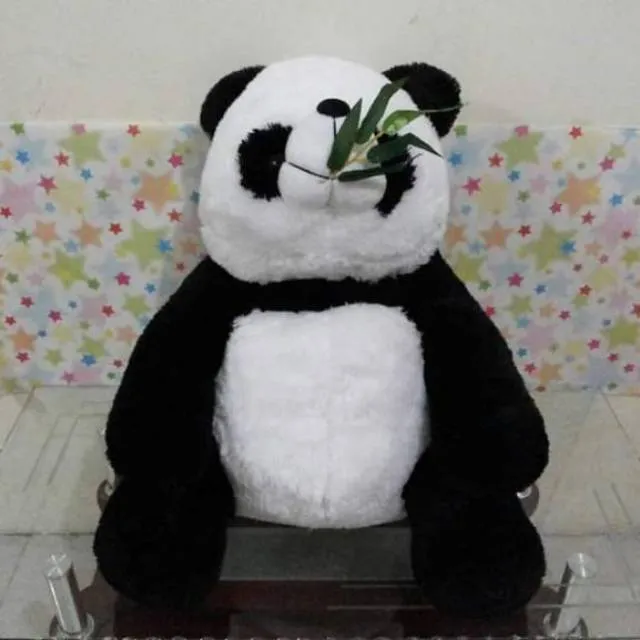 Panda jumbo duduk rumput | Lazada Indonesia