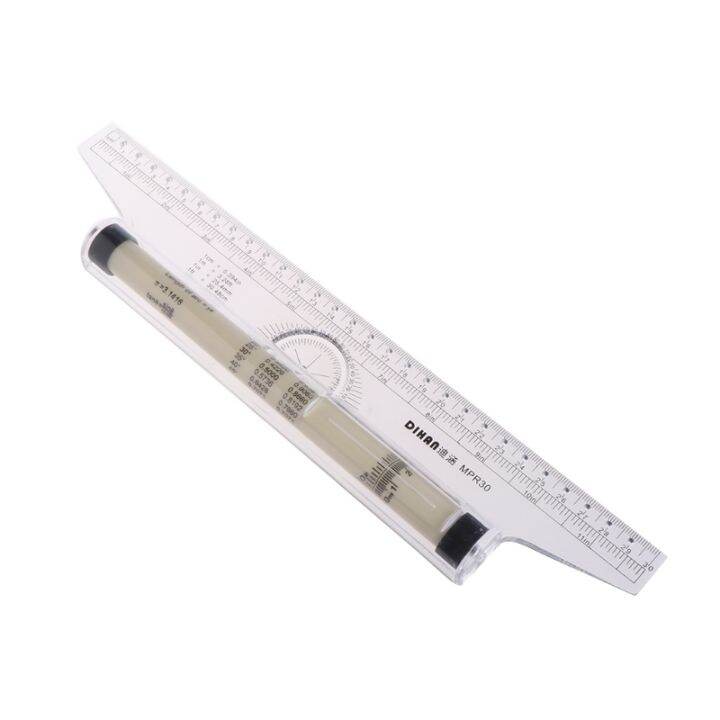 【New Arrival】Rolling Parallel Ruler Foot Inch Metric Angle Rule ...