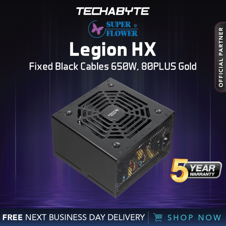 Super Flower LEGION HX | 80 Plus Gold | 650W Power Supply | Lazada ...