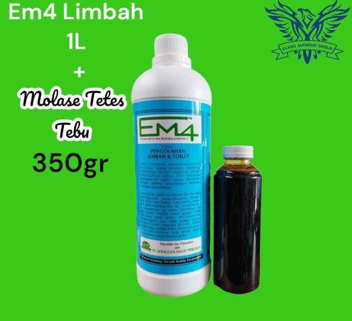 Repack MOLASE 350 Gram & EM4 Limbah dan Toilet 1 Liter Untuk ...