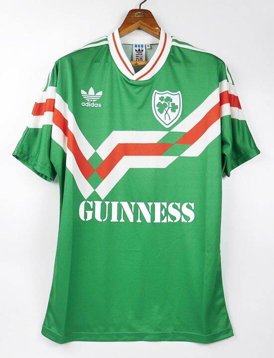 A11 IRELAND HOME 1989 WITH SPONSOR GUINNESS GREEN RETRO FOOTBALL SHIRT ...