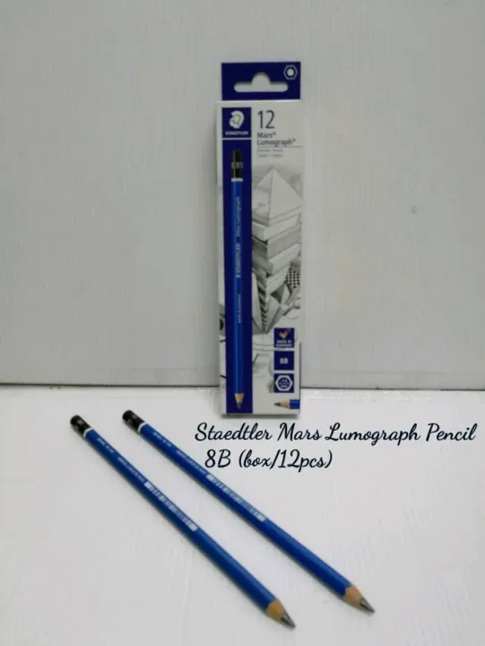Staedtler Mars Lumograph Pencil 8B (box/12pcs) | Lazada