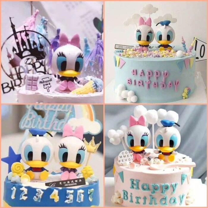 Topper Cake Birthday Donald Duck Hiasan Kue Ulang Tahun Bebek Anak ...