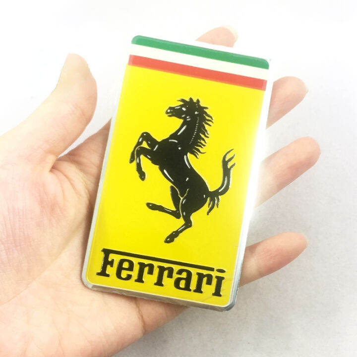 ZR 1 x Aluminum SF Horse Ferrari Logo Car Auto Decorative Emblem Badge ...