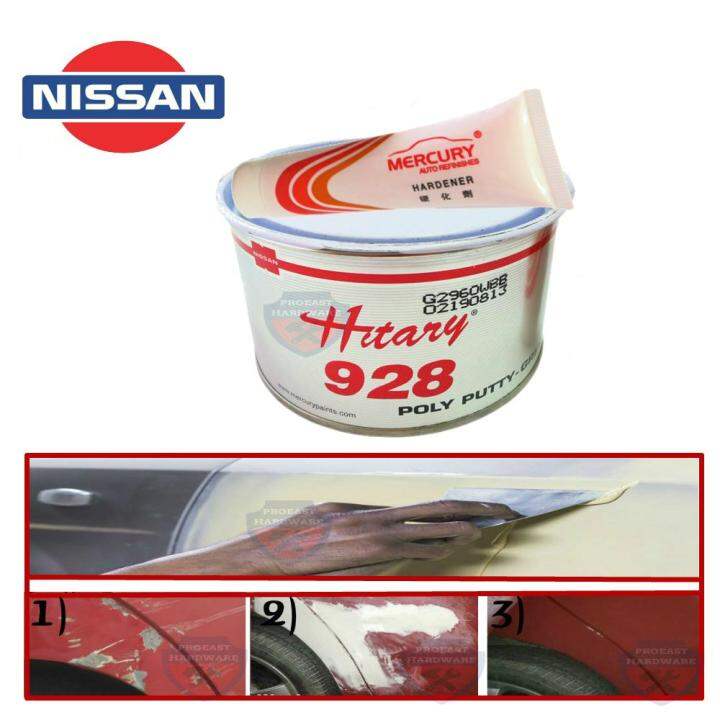HITARY 928 POLY PUTTY (GREY) 1KG with HARDENER | Lazada