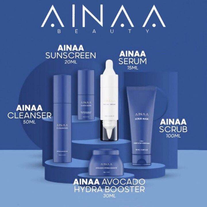 🔥ORIGINAL🔥 AINAA BEAUTY SERUM / CLEANSER / SUNSCREEN / SCRUB ...