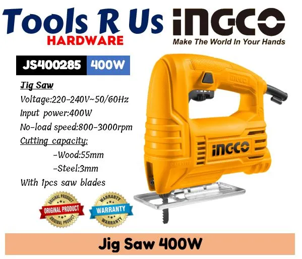 Ingco Jigsaw 400W Free 1 piece saw blade JS400285* | Lazada PH