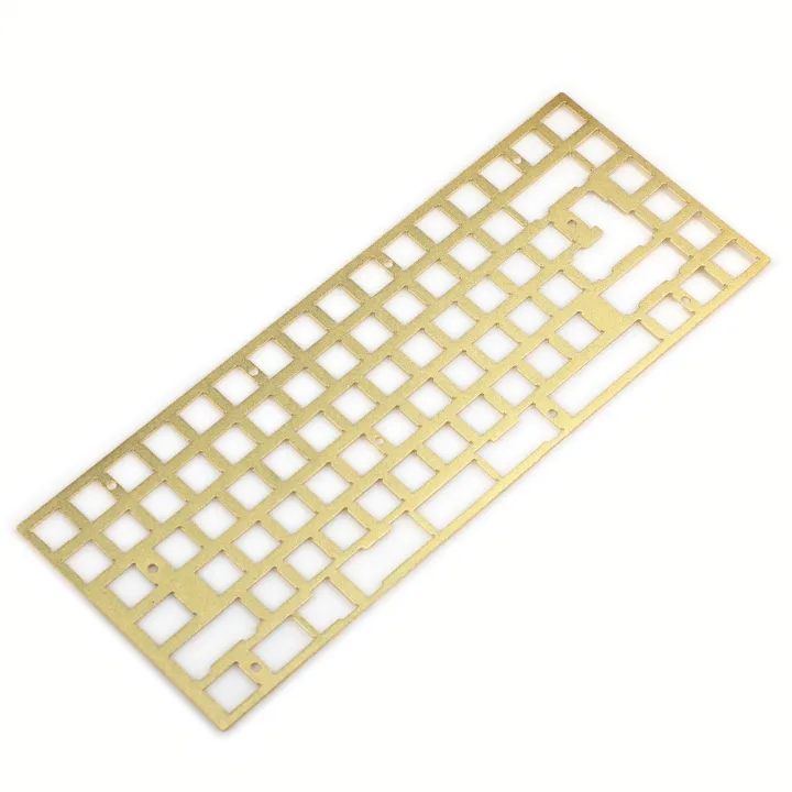 YMDK 75% 84 ANSI ISO Plate Alu Brass PC Plate Brush Finish Anodized Top ...