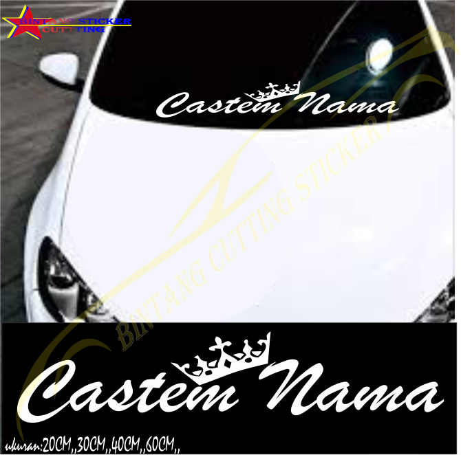 stiker mobil bikin nama sendiri castem nama suka suka bebas | Lazada ...