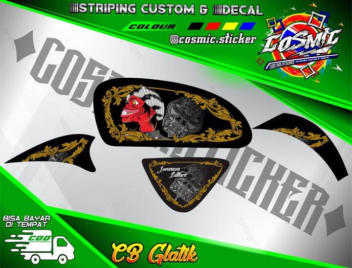 STRIPING CB 100 STIKER DECAL VARIASI STICKER MOTOR CB CEPOT 10 | Lazada ...