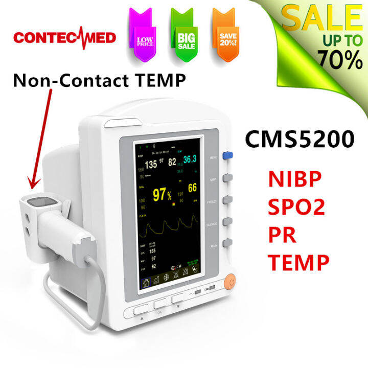 ContecMed CMS5200 with Temperature 7 inch TFT Full Touch Patient ...
