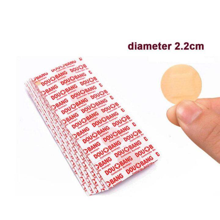 100Pcs/Lot Round Band Aid Wound Plaster Sterile Hemostasis Stickers ...