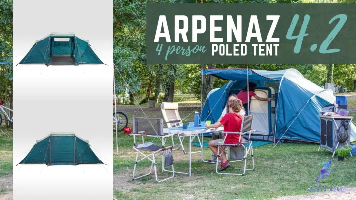 QUECHUA เต็นท์ทรงกรวย 2 ห้องนอนรุ่น Arpenaz 4.2 สำหรับ 4 คน ( 4 person ...