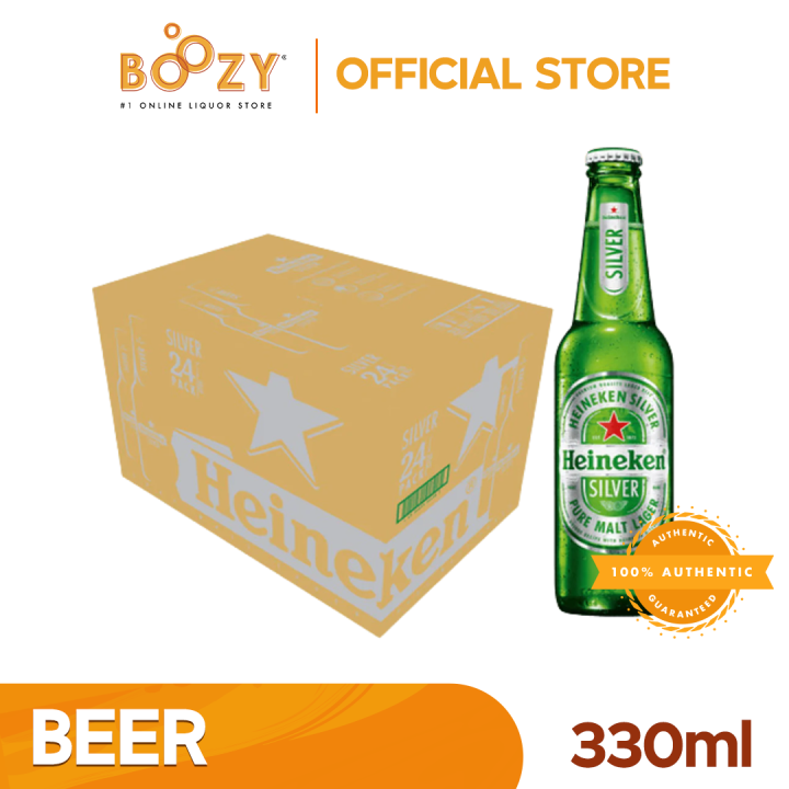 Heineken Silver 330ml Bottle Case of 24 | Lazada PH