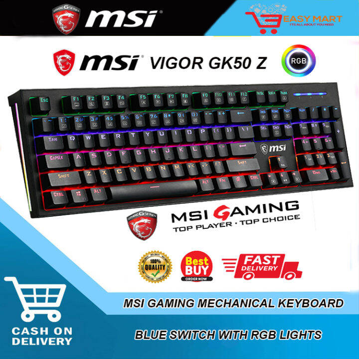 EasyMart Best Buy MSI GK50Z MECHANICAL KEYBOARD Black | Lazada PH