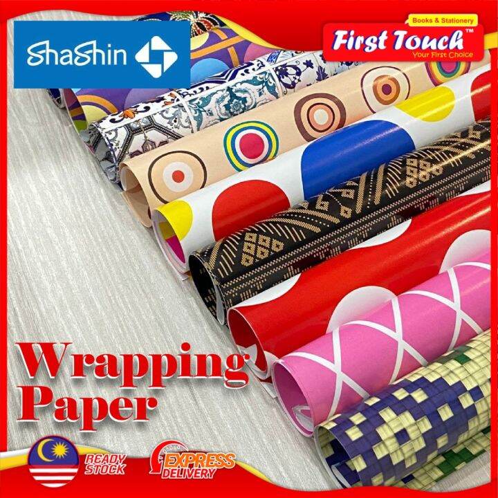 Gift Wrapping Paper Kertas Balut Hadiah Kertas Bunga Cartoon Colorful ...