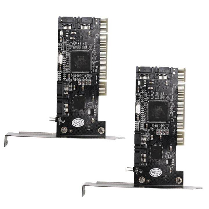 2X 3114 Array Card SATA Expansion Card 4-Port Expansion PCI to SATA ...