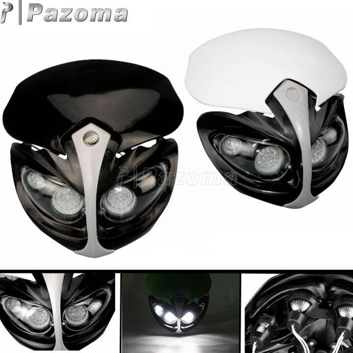 Universal Motocross Headlight LED Supermoto Dirt Bike Enduro Motorcycle ...