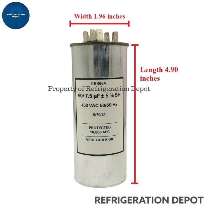 AIRCON DUAL CAPACITOR 60+7.5 UF | Lazada PH