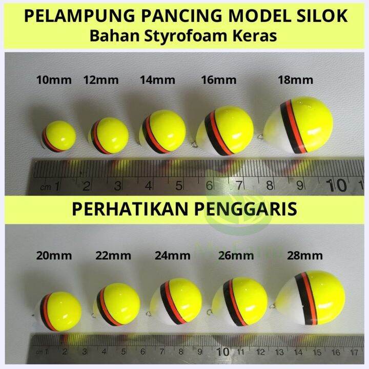 Pelampung Pancing Bulat Ukuran Sedang Jumbo Bahan Styrofoam Keras ...