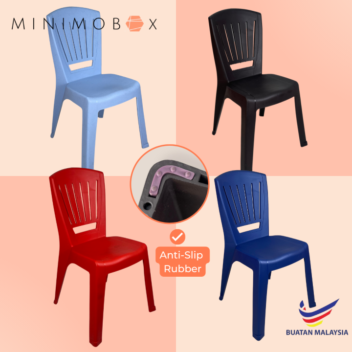 MINIMOBOX Plastic Chair/ Kerusi Makan/ Kerusi Plastik Tebal/ Kerusi ...