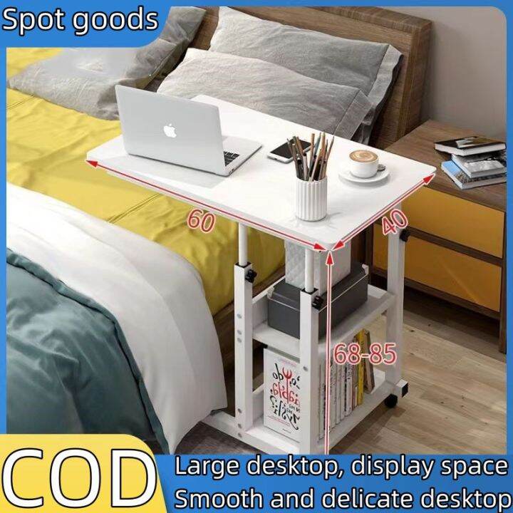 (75% OFF) Computer Desk Bedside table bed simple desk Roller design ...