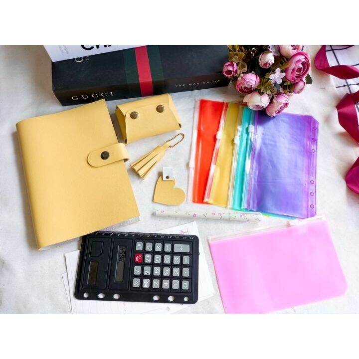 【COD】lanzong6040uv FREE calculator A6 MONEY ORGANIZER OFFICE NOTEBOOK ...
