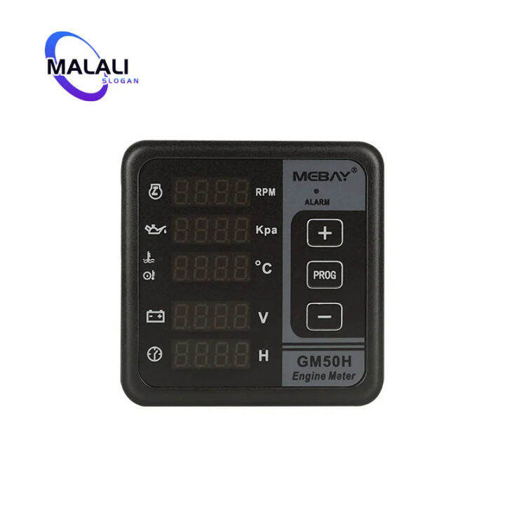 GM50H MK3 Engine Multi Function Digital Meter Diesel Generator Monitor with water temperature ...